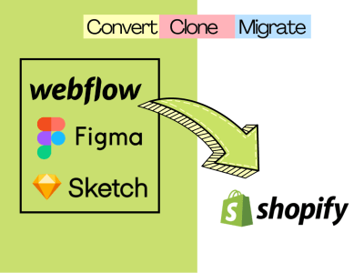 FIGMA, Webflow, Sketch Design Converted into Custom Shopify Theme | Upwork