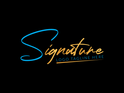 Professional handwritten signature logo design for your business | Upwork