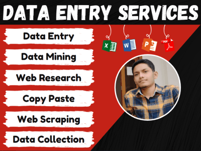 Data entry, web research, data mining, copy paste services | Upwork