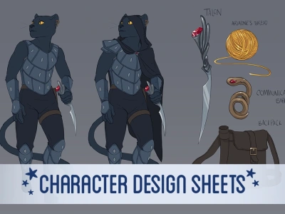 A complete design sheet for your character, ready for production | Upwork