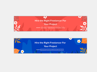 A Professional web banner, headers, google ads, social media post ...