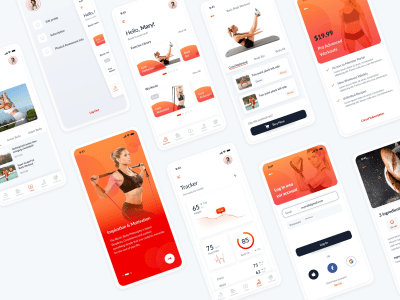Modern eye catchy mobile UI UX application design | Upwork