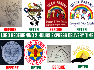 A revamped logo, redesign, modify, edit or vectorized | Upwork