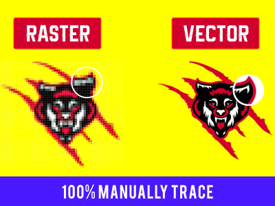 Raster to vector, Image / Sketch to vector AI, SVG, EPS, PDF, PNG files ...