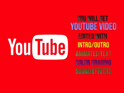 YouTube video editing with Intro/Outro, text animation & color correction | Upwork