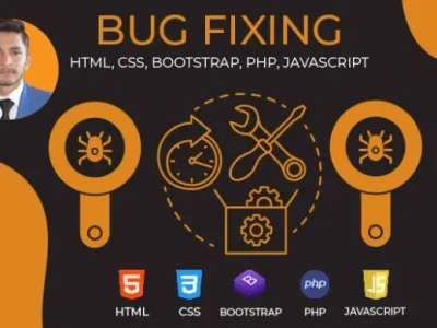 A fixed html, css, bootstarp , javascript and jquery bugs within 24 hours | Upwork