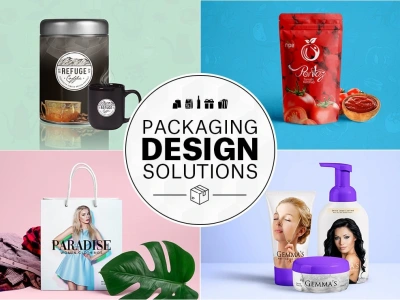 A creative modern packaging design product tissue box pouch label bag mylar | Upwork