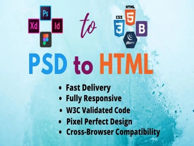 Responsive PSD to HTML Website | Upwork