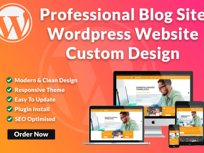 Complete responsive WordPress Website Design & Theme customizations ...