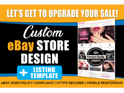 Premium eBay store design and responsive ebay listing template | Upwork