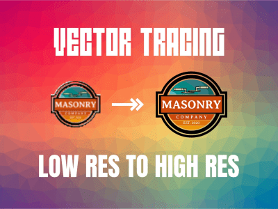 A conversion of your low res logo to high res. | Upwork