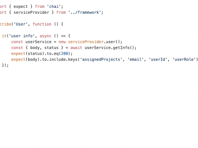 Automated API testing of your project and decreased manual testing ...