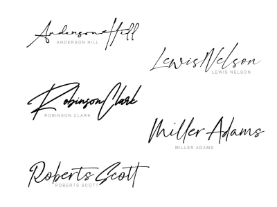 Professional handwritten signature style logo design | Upwork