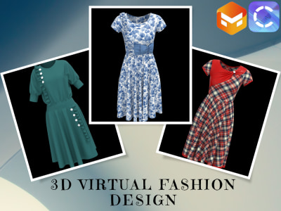 3d fashion clothes made with clo3d and Marvelous designer software ...