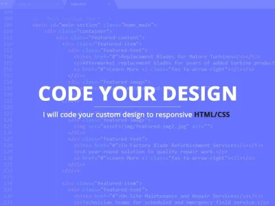 Your design PSD, XD, Sketch, Figma to fully responsive HTML/CSS | Upwork
