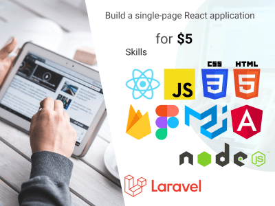 A simple single-page React Application for $5 | Upwork