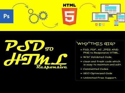 Psd to html responsive landing page with html5, css3 and bootstrap | Upwork