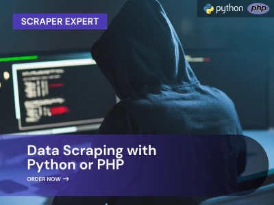 A script web scraping with Python or PHP | Upwork
