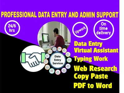 Virtual assistant for data entry | Upwork