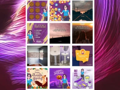 A 1 Week Content Design for Social Media with content Plan Calendar ...