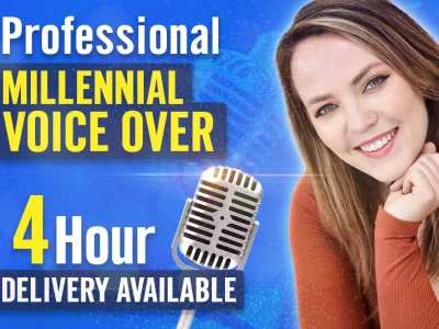 A professional, conversational American female voice over | Upwork