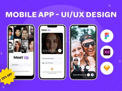 Modern mobile app ui ux design | Upwork