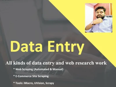 Accurate data entry, web scraping, manual typing, web research | Upwork