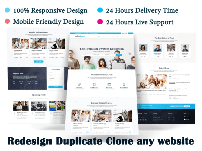 Redesign duplicate clone any website | Upwork