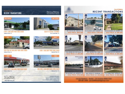 1 page Flyer - Commercial Real Estate Transactions/Sold/Leased | Upwork