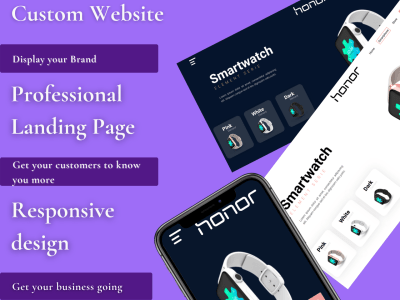A complete Custom Website, Landing Page, Web App with icon | Upwork