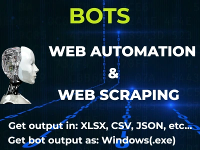 A custom web bot, website scrapping or automation that handle boring ...