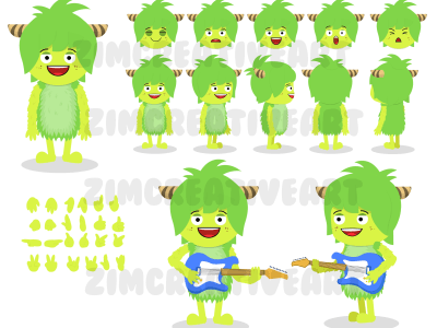 A 2D character design sheet | Upwork