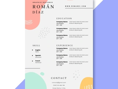 A creative Resume Design | Upwork
