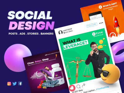 Eye-Catching Social Media Banners, Stories, Ads, Posts, Carousels | Upwork