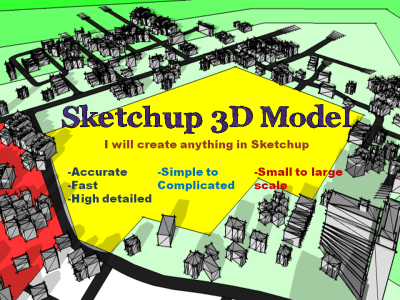 A Sketchup 3d model of anything you want | Upwork