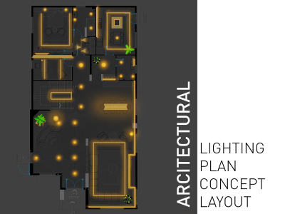 Lighting plan concept layout for your interiors | Upwork