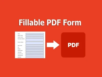Interactive fillable pdf form or convert to fillable pdf form | Upwork