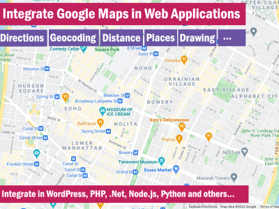 A google maps web app with dynamic markers, polygons, rectangles and ...