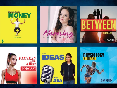 Eye catchy and Professional Podcast cover design | Upwork