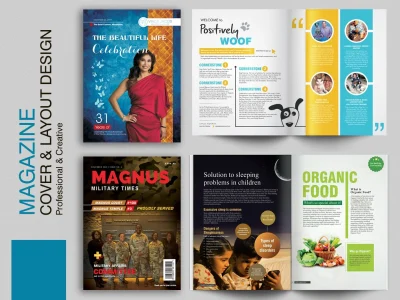 A Professional Magazine cover and Magazine layout Design | Upwork