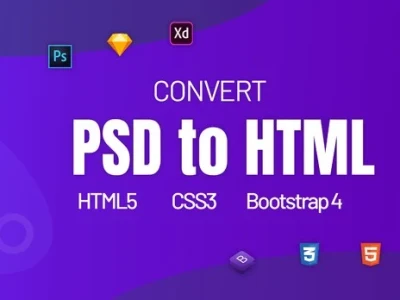 A PSD to HTML | Upwork