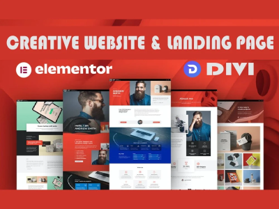 High converting WordPress landing page with elementor pro and divi | Upwork