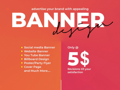 An eye catchy banner designs | Upwork