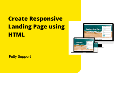Professional Fully Responsive HTML Landing Page Website | Upwork