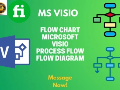 Professionally designed Microsoft Visio process flow & Organization ...