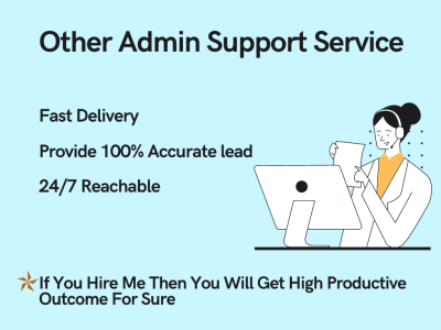 Other Admin Support Service | Upwork