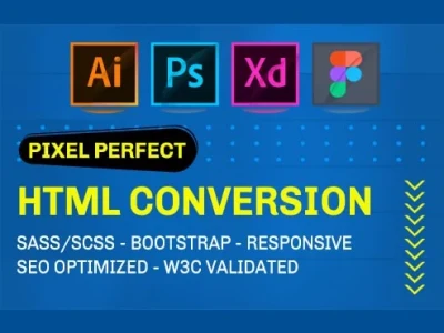 A pixel perfect Bootstrap PSD/Figma/AI to HTML Conversion | Upwork