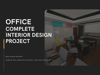 Elevate Your Office Space, Comprehensive Interior Design Project Set ...