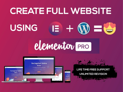 Full website using elementor pro page builder | Upwork