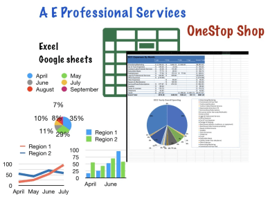Data analysis, dashboards, innovative solutions in Excel, Google Sheet ...